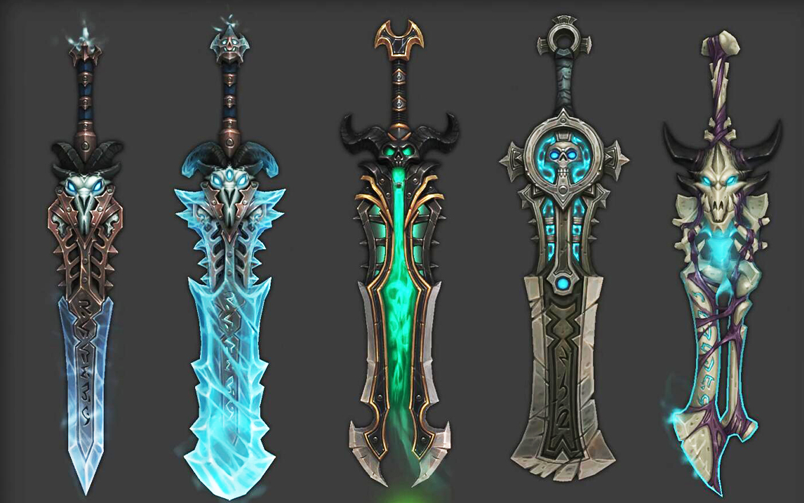 ...《魔兽世界》死亡骑士之剑高模制作教程,从入门到精通3D游戏建模