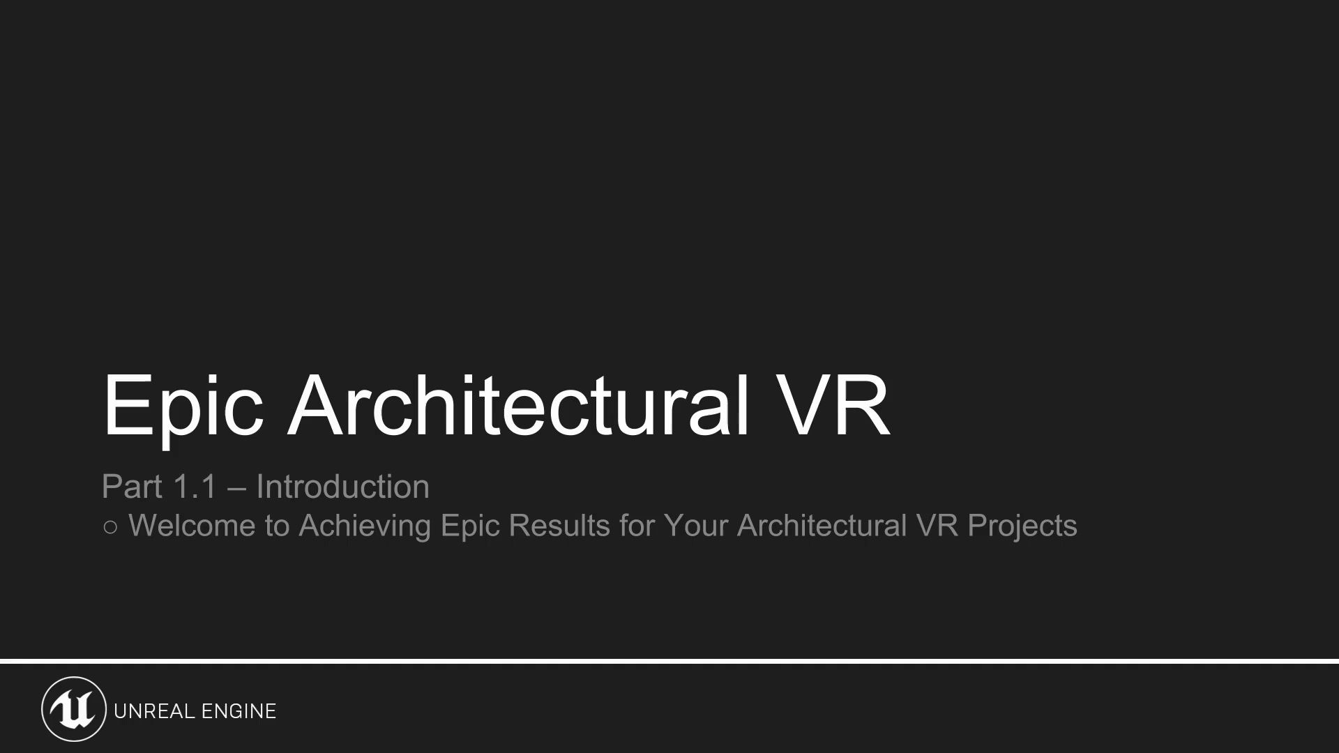 UE4 创建虚拟现实漫游