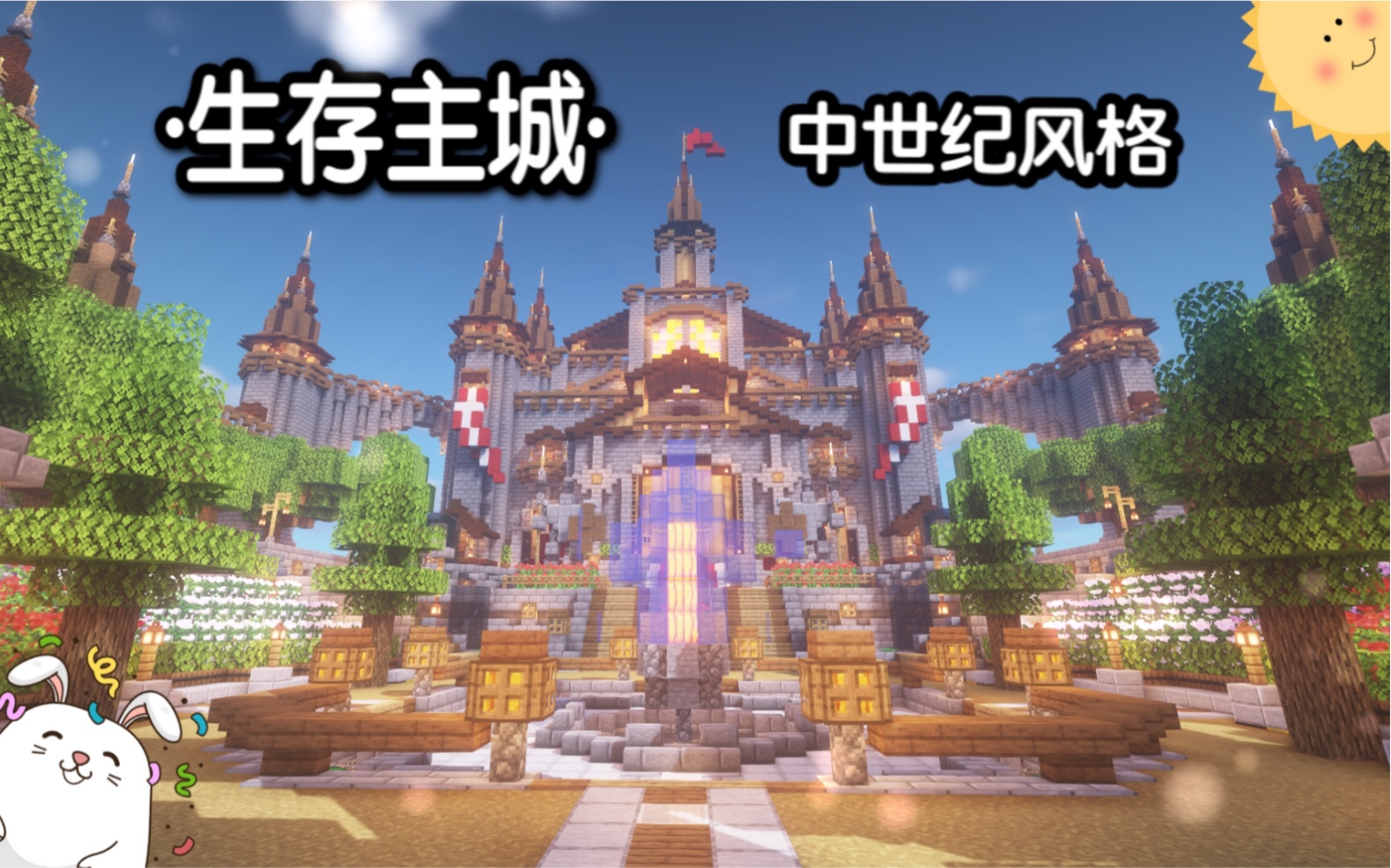【素晴】教您做史诗级生存向主城(我的世界建筑教程)