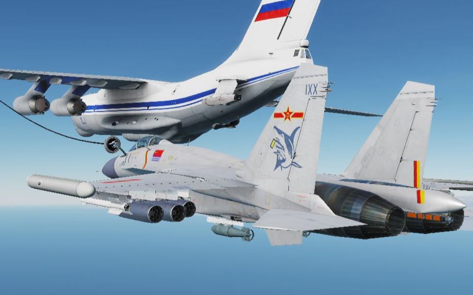 DCS World:Su-33空中加油+对地攻击+着舰