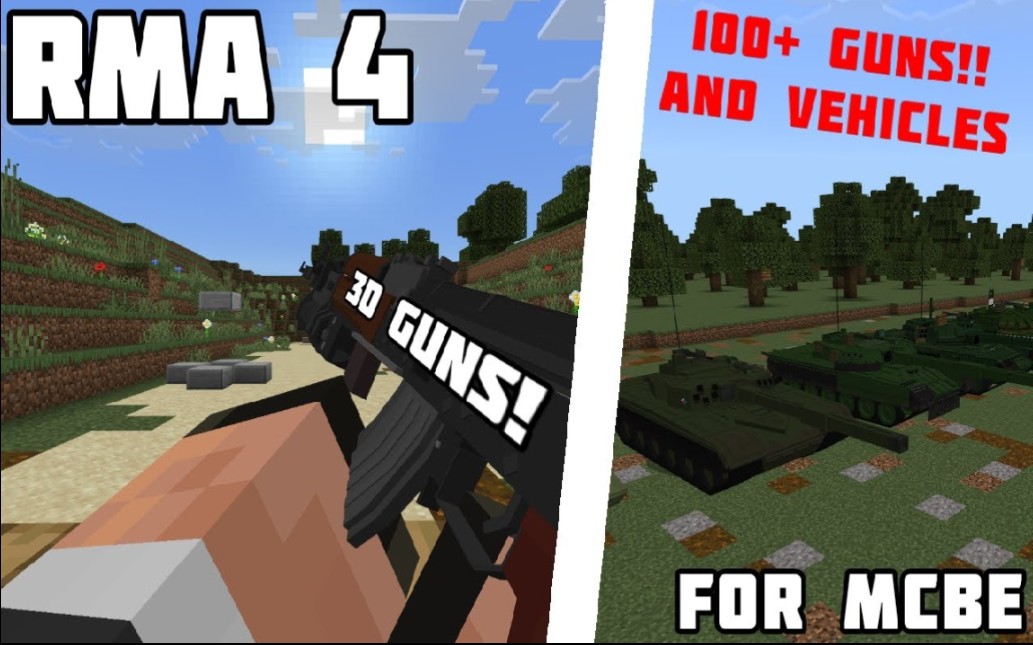 俄罗斯军事模组V4/1.19[100多支枪][CC字幕]我的世界基岩版【...