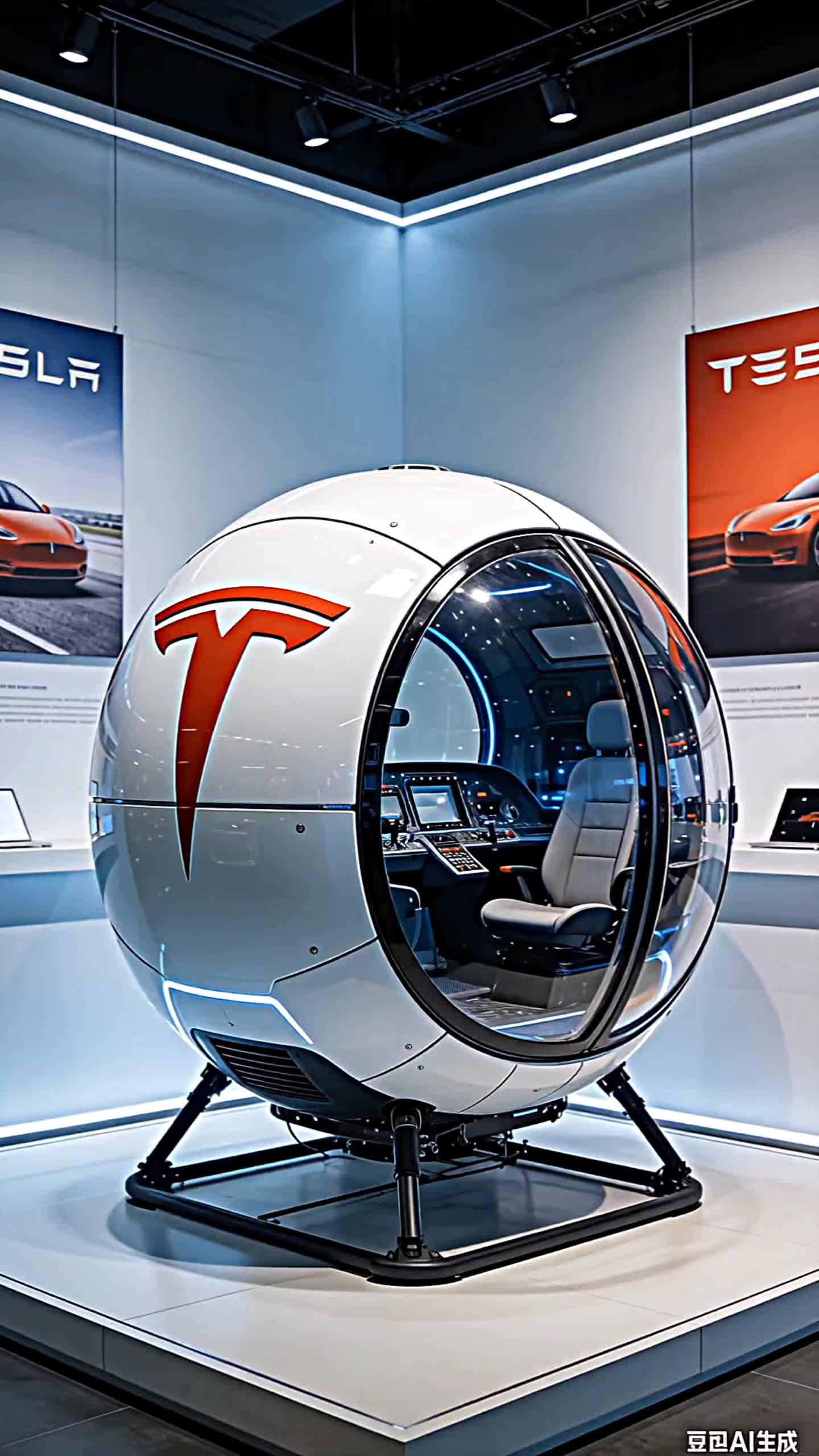 #未来感十足的特斯拉电动汽车,炫酷科技感十足!ߚ�ߚ