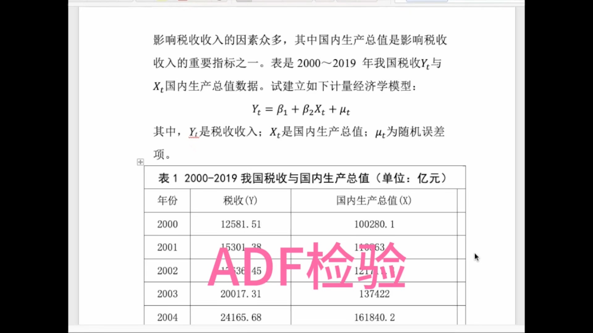 平稳性检验- ADF检验