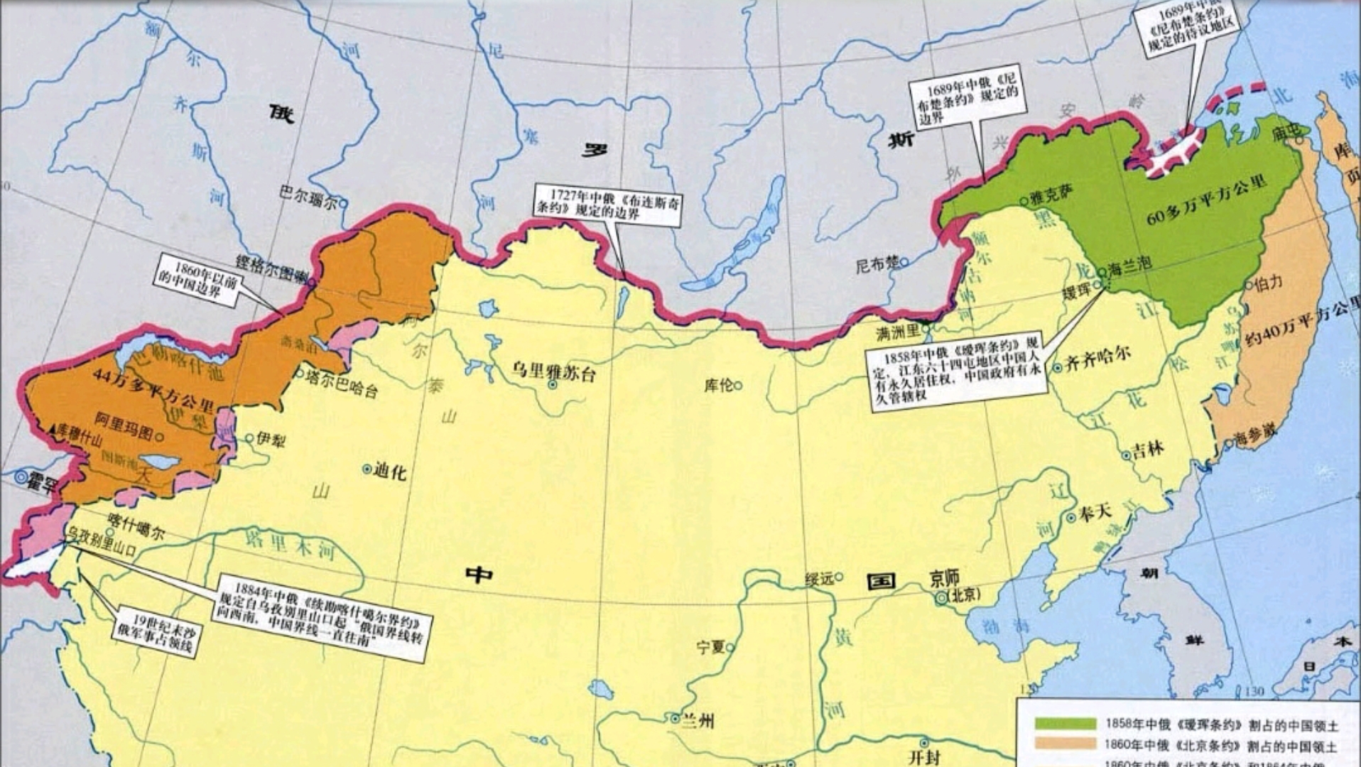 从清末到民国沙俄对中国的侵略与危害