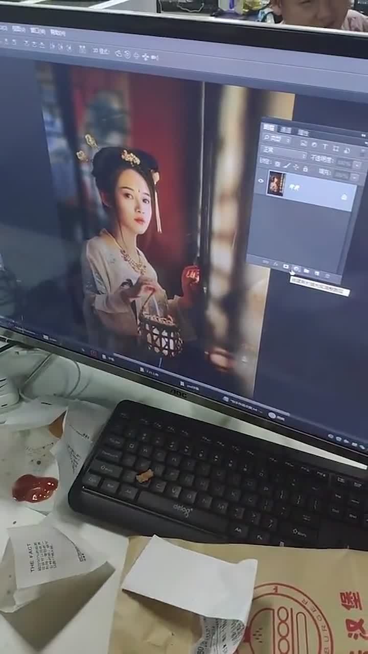 ps 这种好看的工笔画效果有人会嘛?没人我.