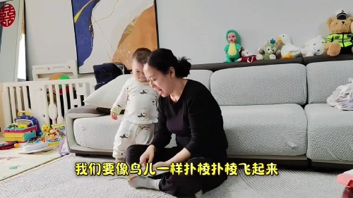 姥姥把动物世界带回家,宝宝运动玩出新花样