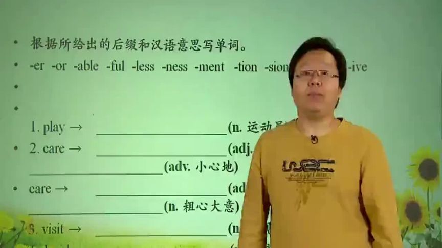 初中英语:语法难点构词法及动词变形容词知识点讲解,直击中考!