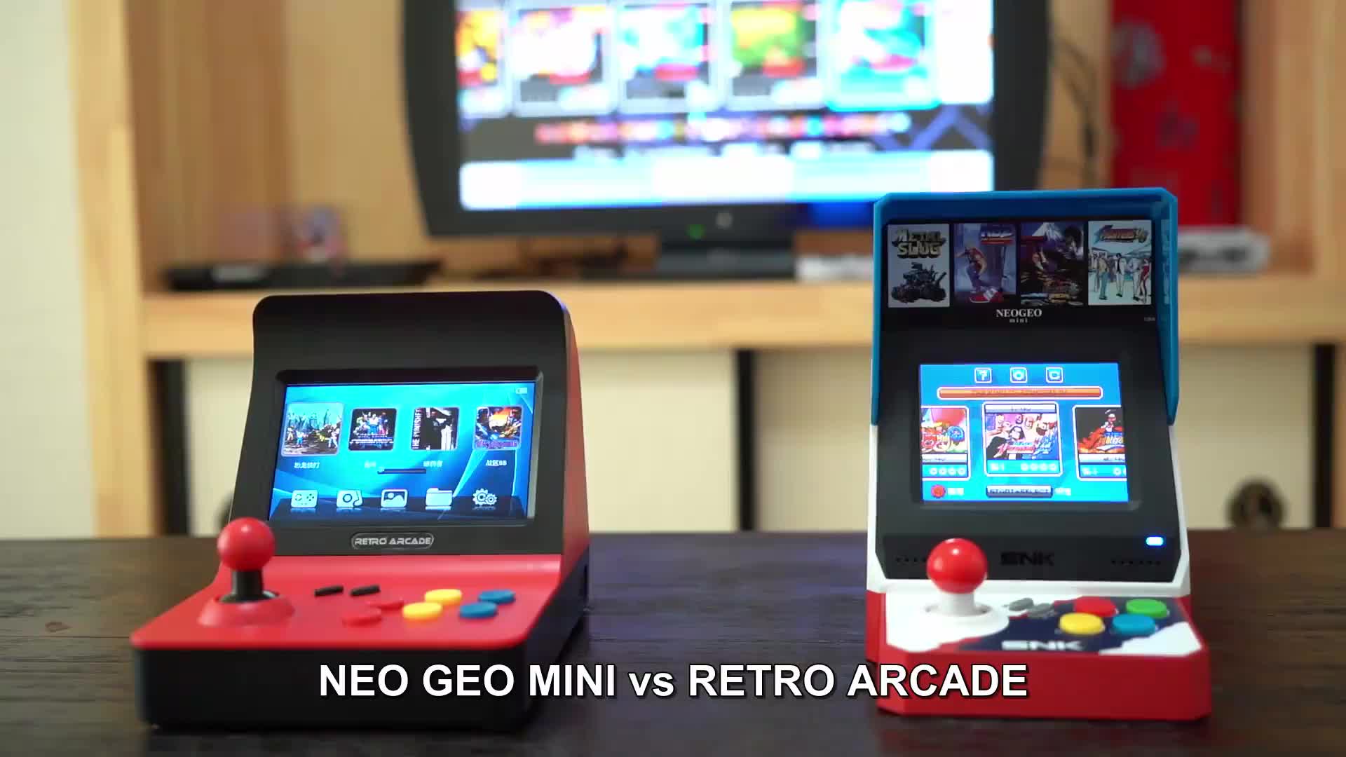 NEOGEO MINI 对比 RETRO ARCADE
