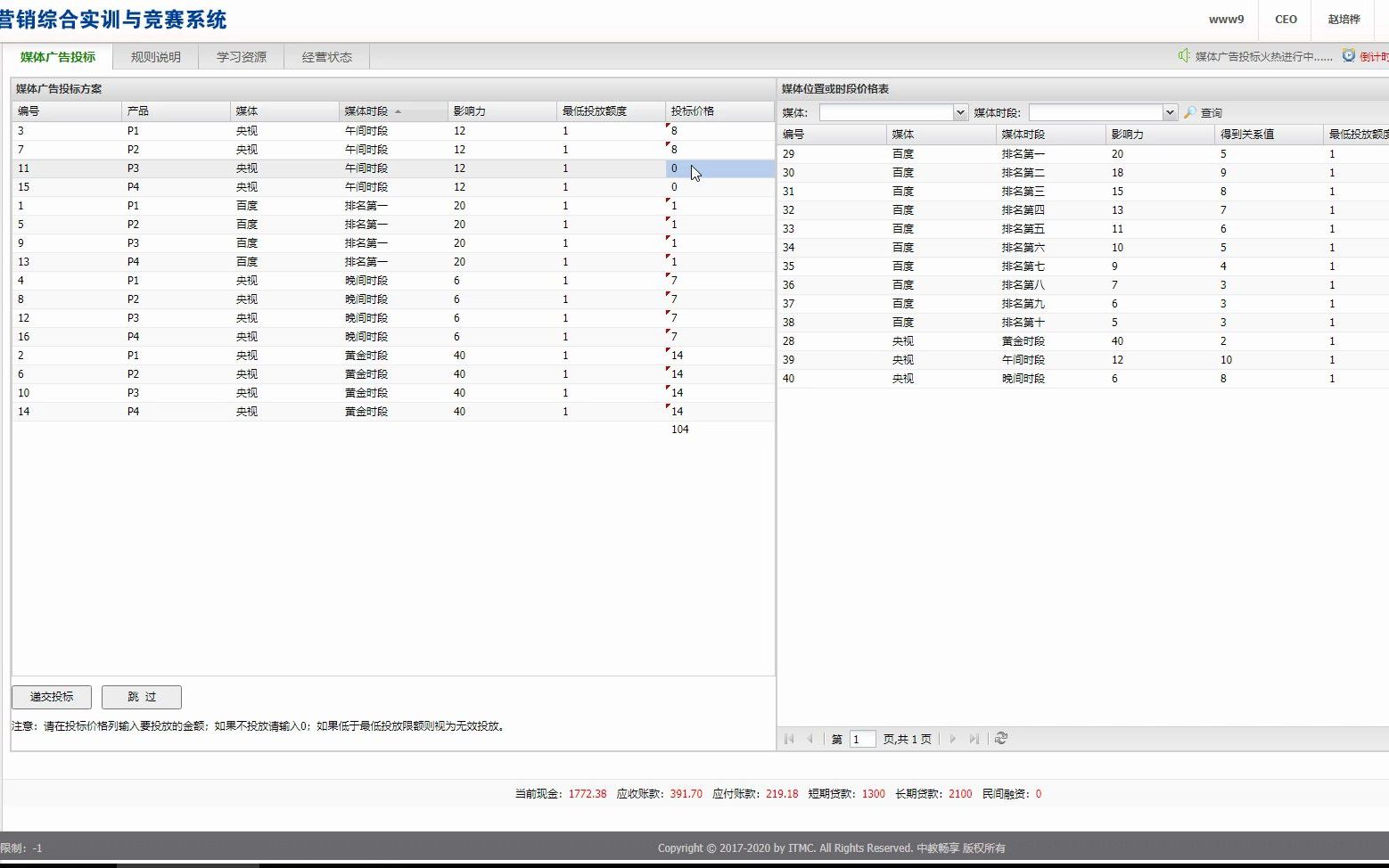 itmc市场营销itmc沙盘策略攻略打法教学高分-囤货1-4