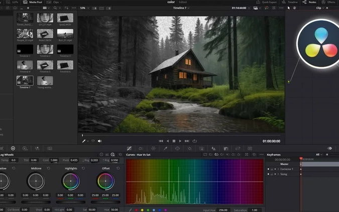 【达芬奇】从零开始学习 Davinci resolve 20:视频编辑-融合-粒子