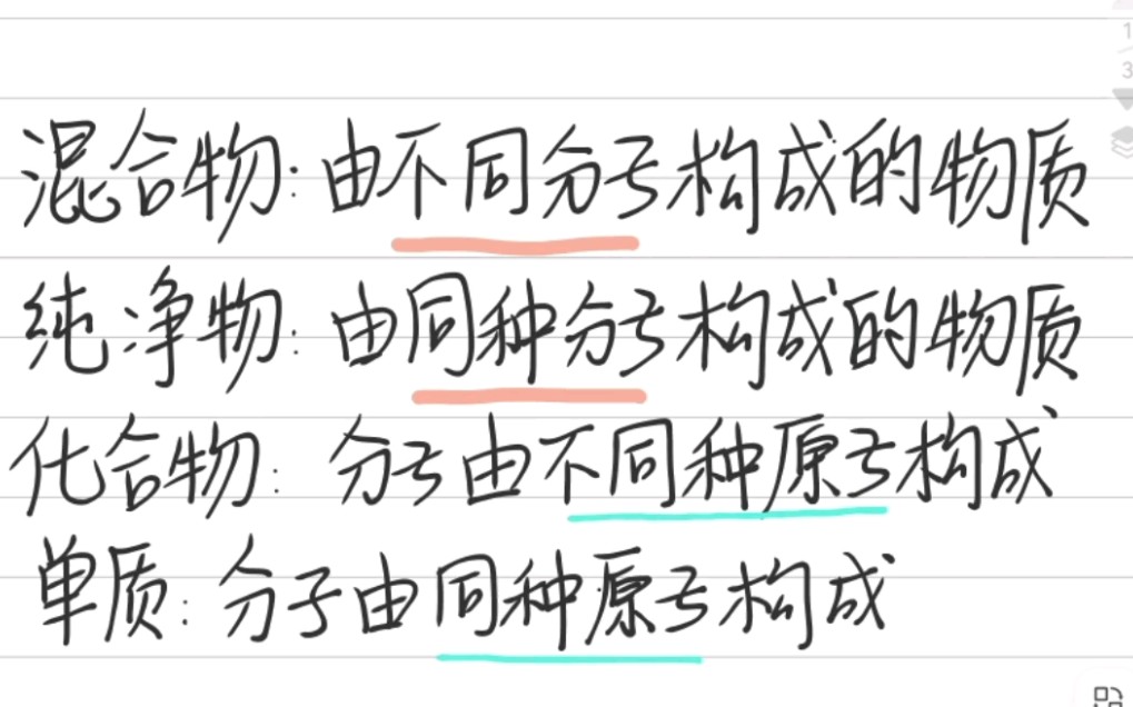 九年级上册化学|混合物 纯净物 化合物 单质 概念及题型讲解丨