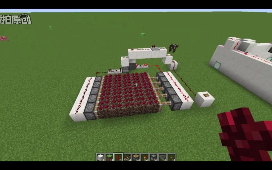 【控制杆】我的世界红石日记:自动地狱疣活塞收割机。教你制作一个...
