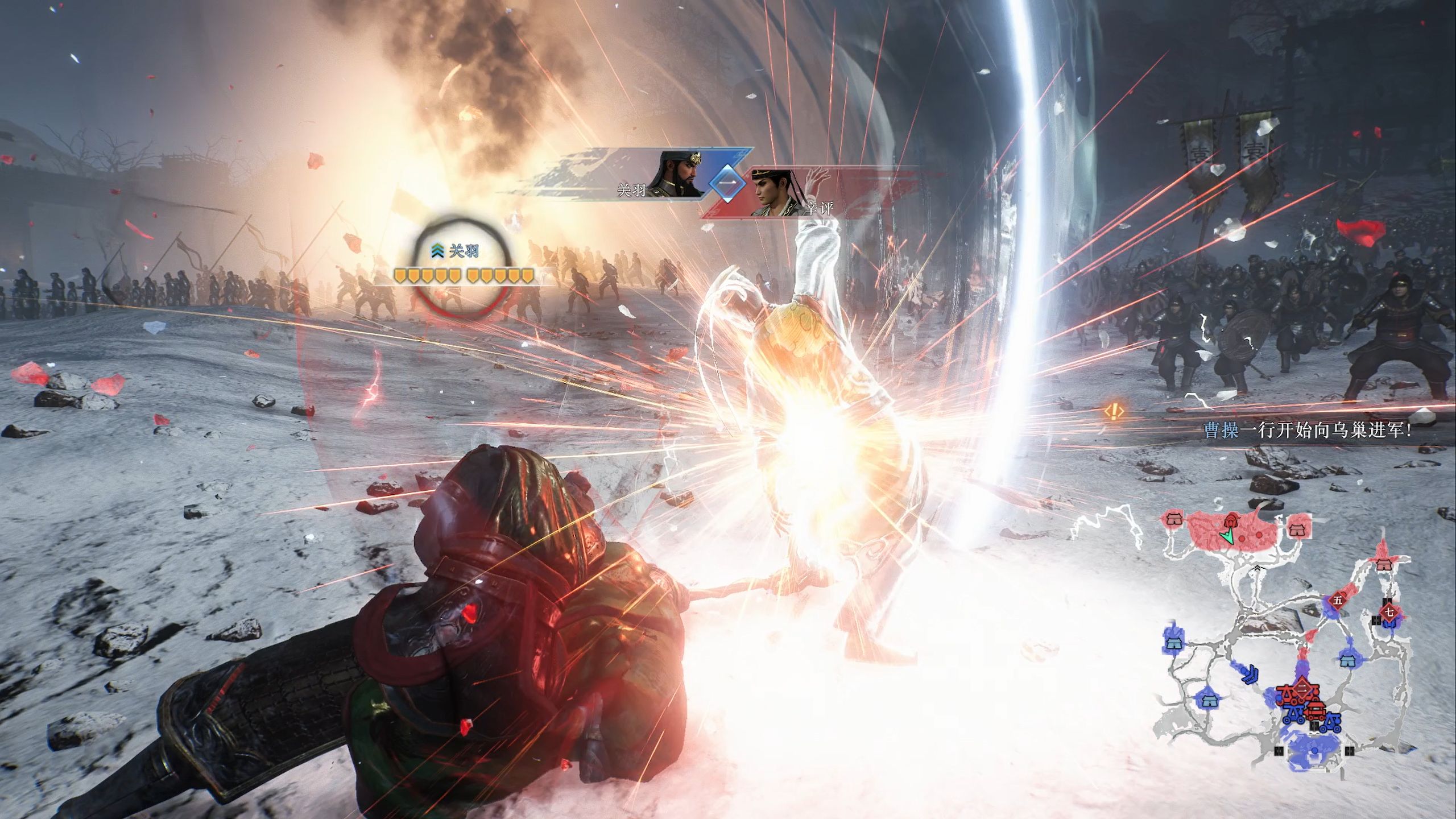 【真三国无双起源】关羽vs官渡袁绍军_游戏热门视频