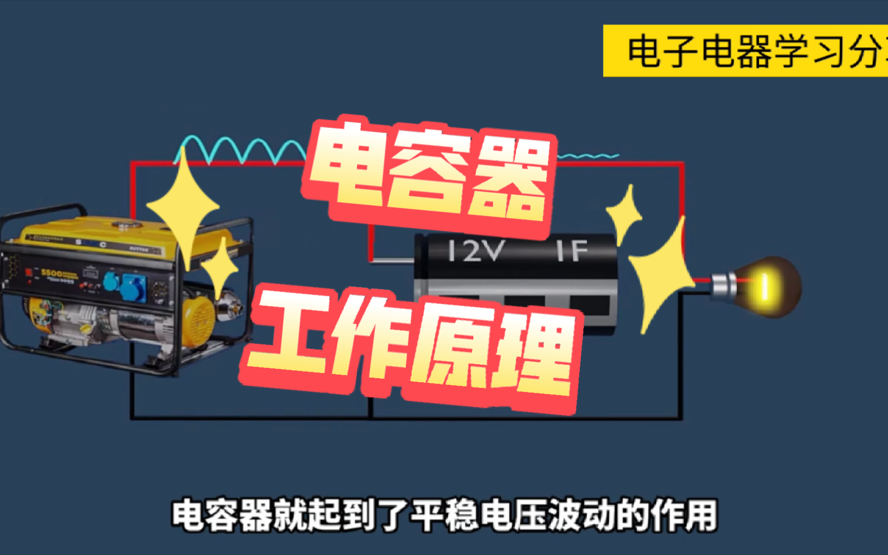 (了解)电容器的工作原理