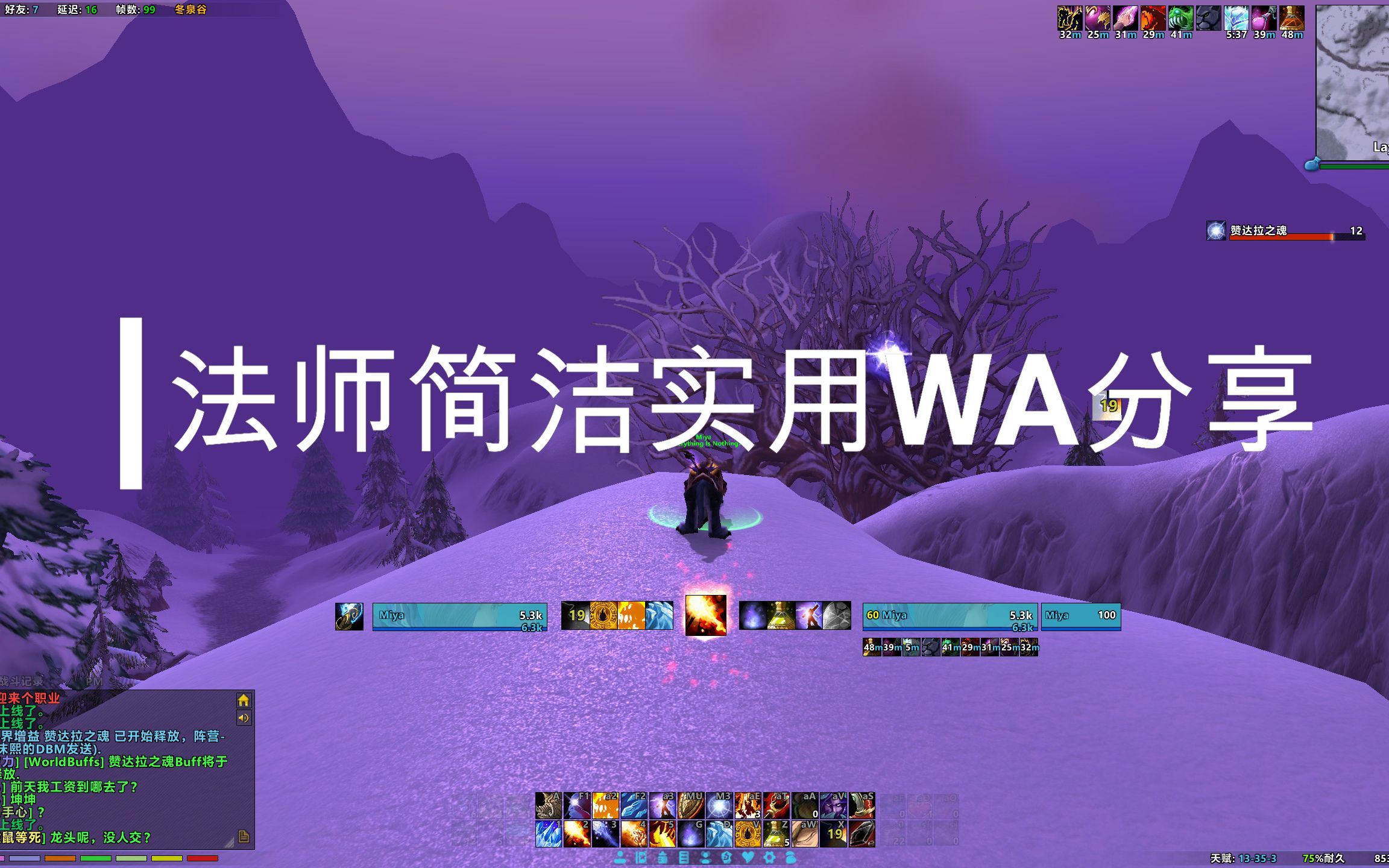 魔兽怀旧服 法师WA分享