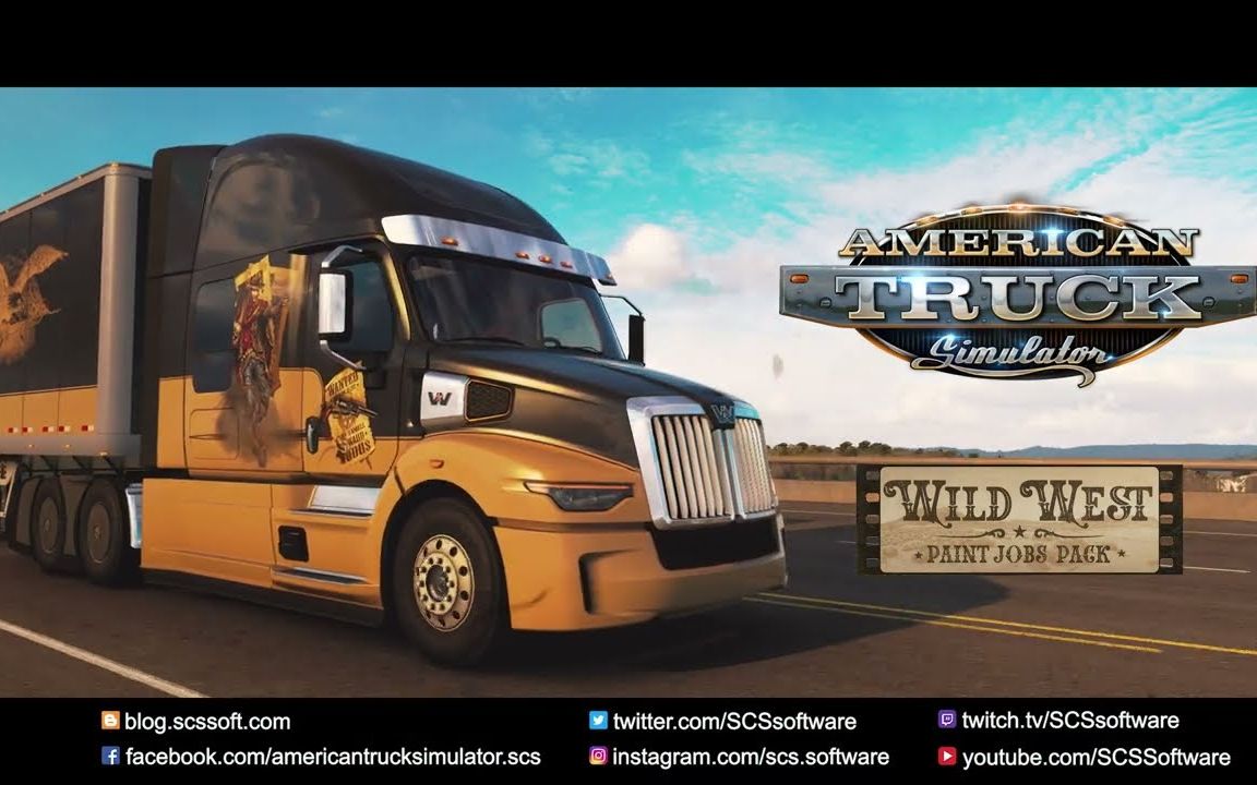 【美国卡车模拟】最新DLC:狂野西部涂装