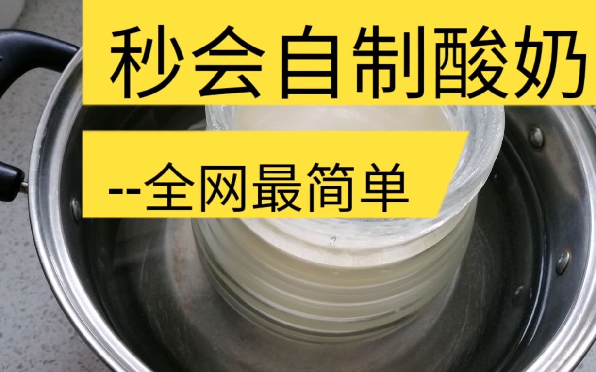 一锅热水加一个玻璃瓶,自制酸奶就这么简单