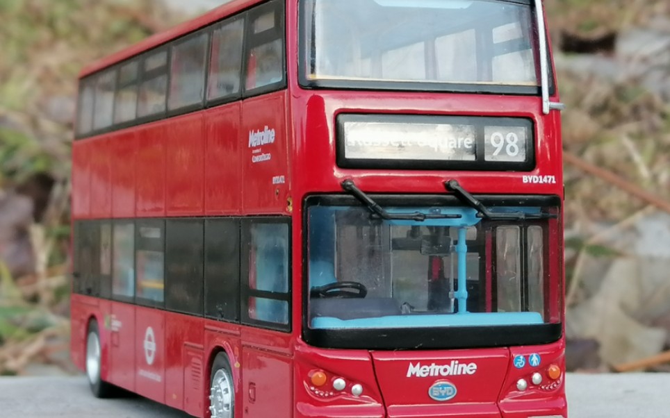 ...双层巴士的开端—锦澎1/64广汽比亚迪K8S 10米纯电动双层城市客车...