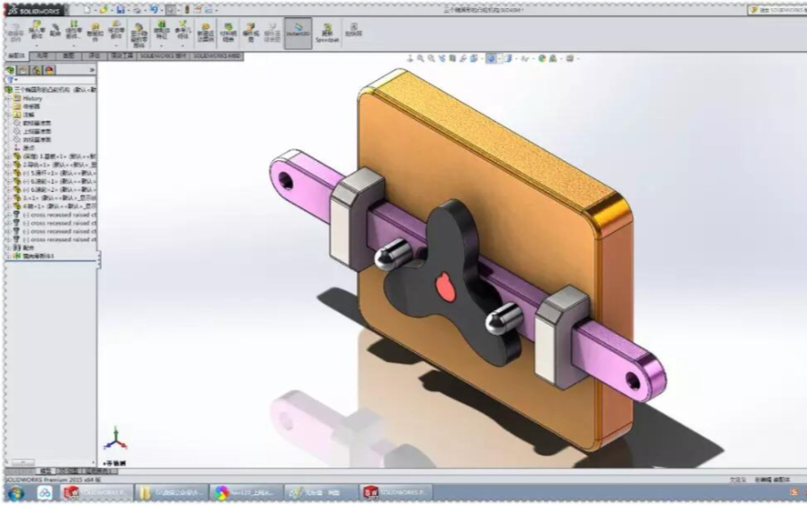「SolidWorks学习」跟教程学机械设计,结果预想不到,甚至还很想笑