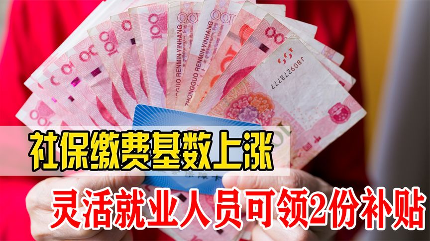社保缴费基数上涨,灵活就业人员2份补贴,一定要领!