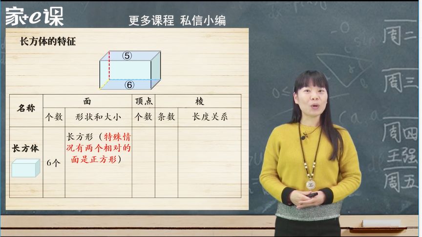 小学五下数学——长方体和正方体 初步认识
