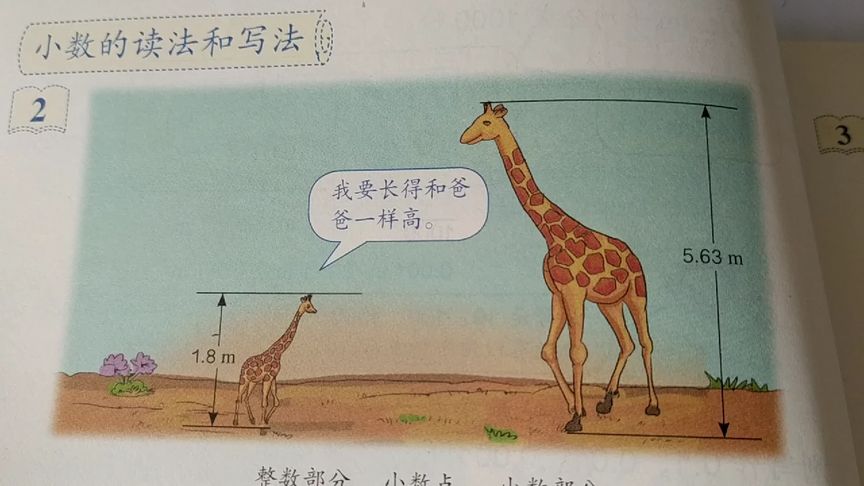 和四年级的同学们一起学数学:小数的读法和写法