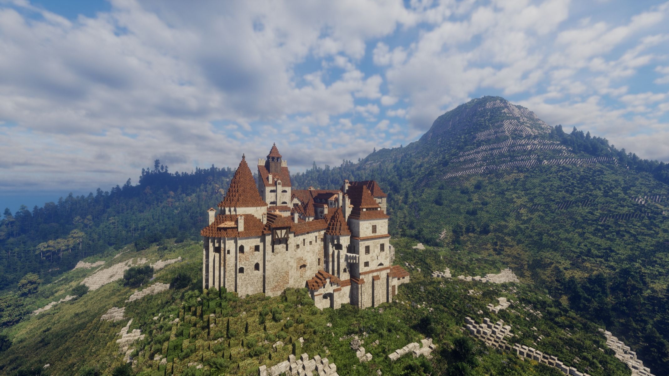 【MC】第一次做城堡有点紧张