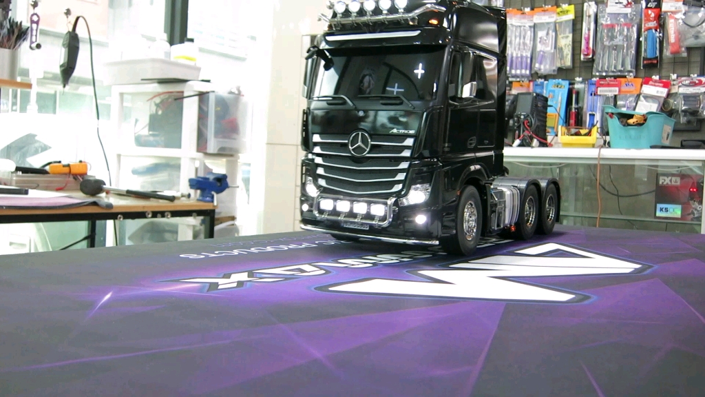 ...田宫 1/14 遥控卡车模型 拖车 拖头 TAMIYA 奔驰 Actros 3363 Gigaspa...