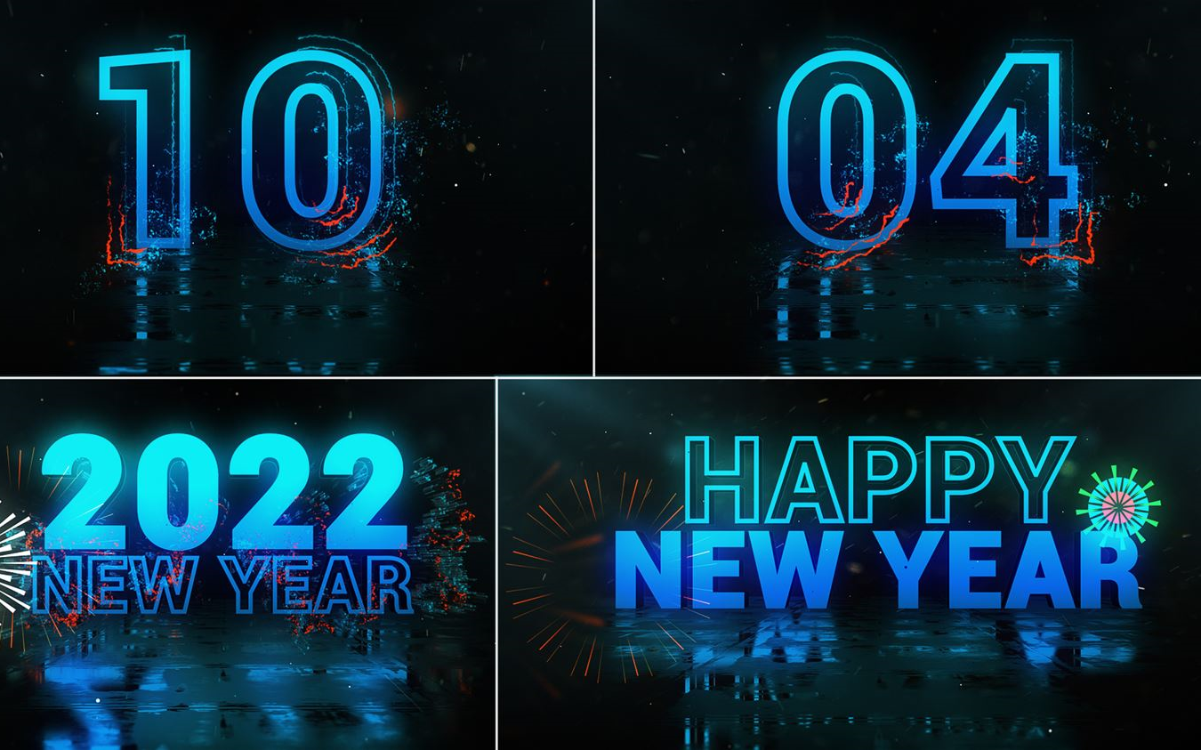 ...2023年新年倒计10秒金色倒计时模板年会倒计时晚会倒计时跨年倒...