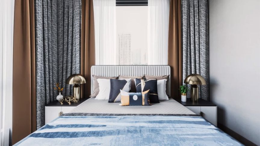 现代风格卧室装修效果图,感受现代风的优雅