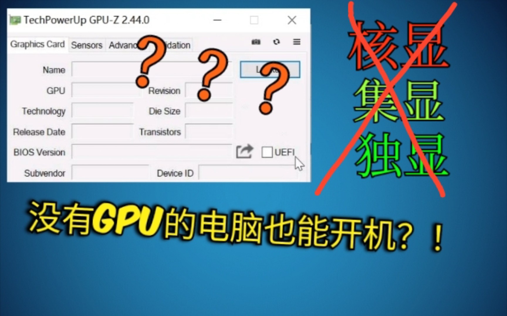 用CPU代替GPU使用,此“核”显非彼核显,性能居然出乎我意料