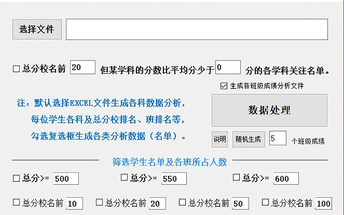 学校成绩分析工具
