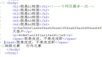 前端第三章: 标题标签, P标签, span标签简介