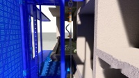 附着式升降脚手架爬架BIM模型三维可视化交底——住宅楼空调板位置