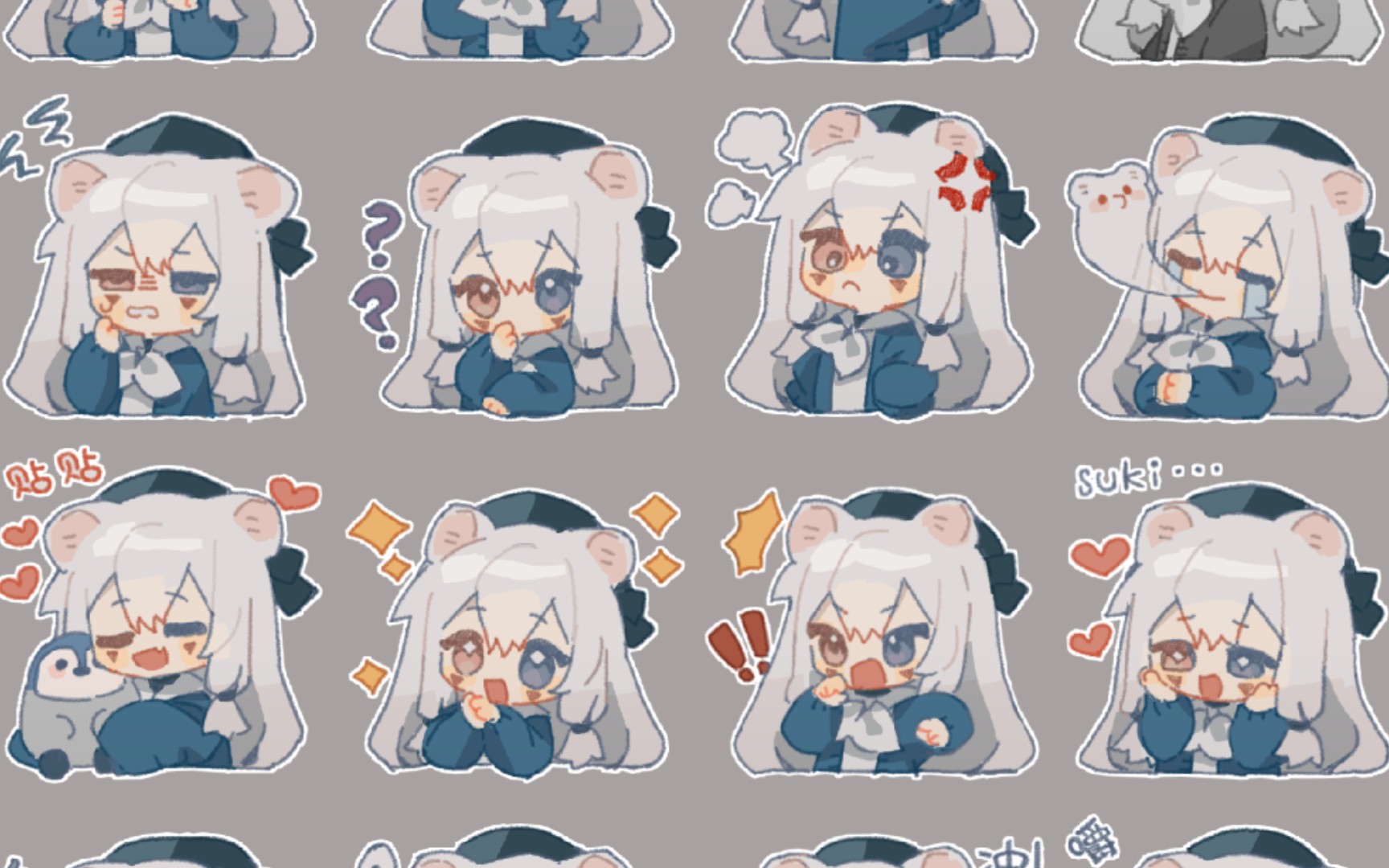 【medibang】进行一组表情包的画
