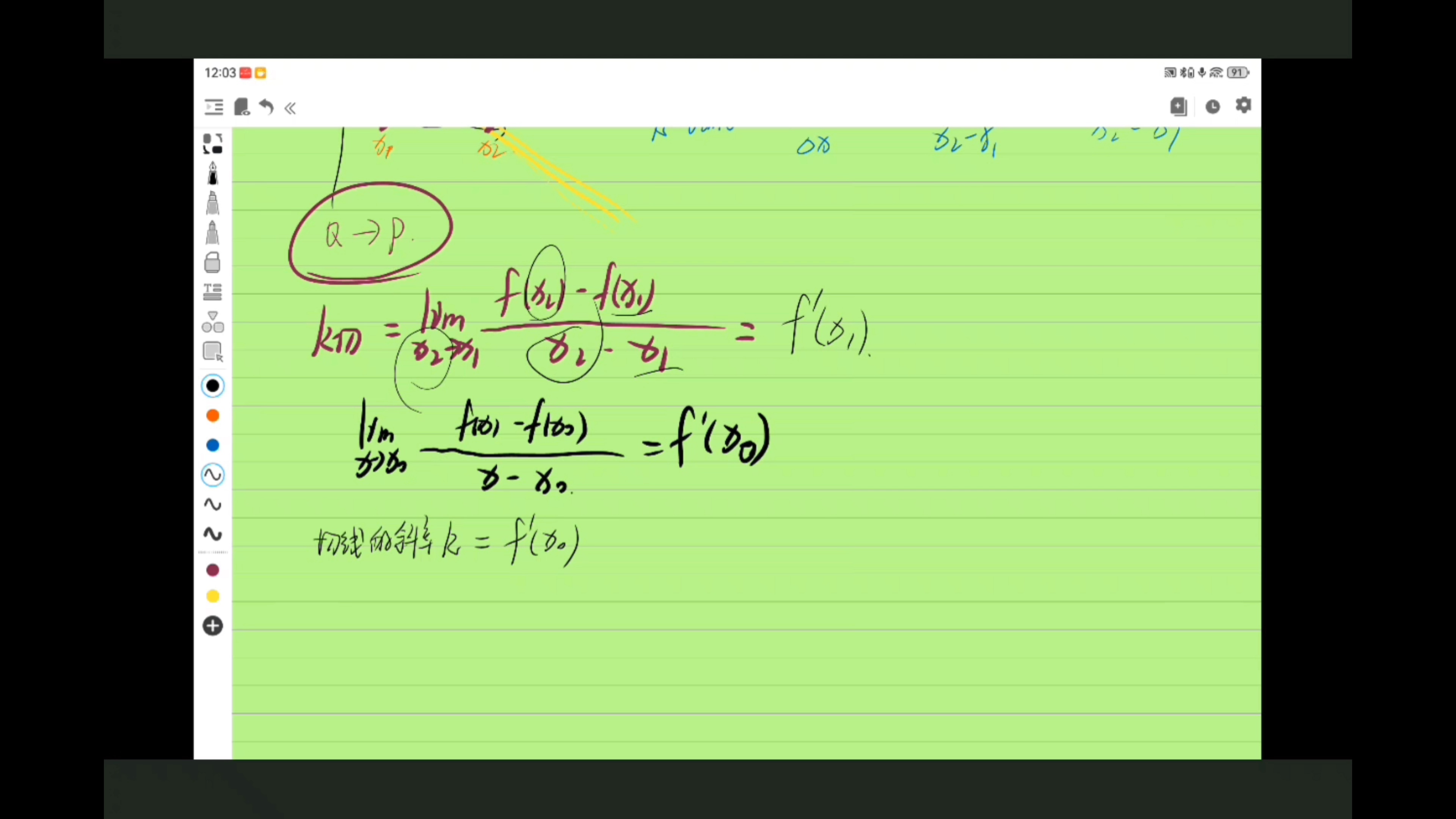 导数的几何意义