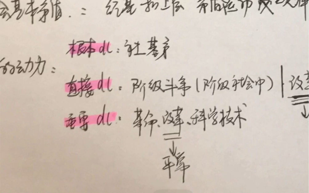 社会发展的根本动力:社基矛,直接动力:阶级斗争,重要动力:革命,改革,...