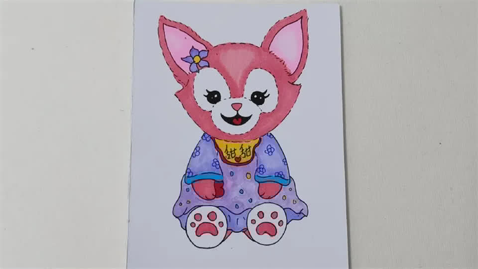 琳娜贝尔最可爱画画教程来啦!画画原创简笔画琳娜贝尔