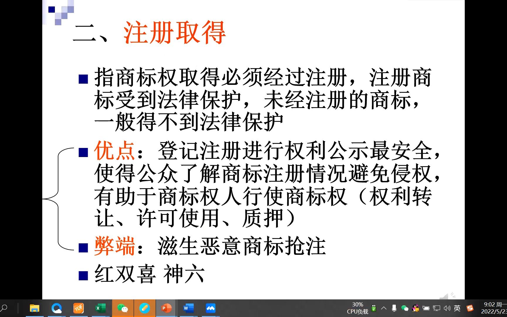 商标注册和侵权