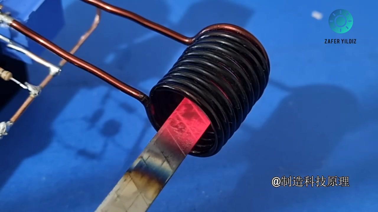简单感应加热器电路 #机械原理 #电感线圈
