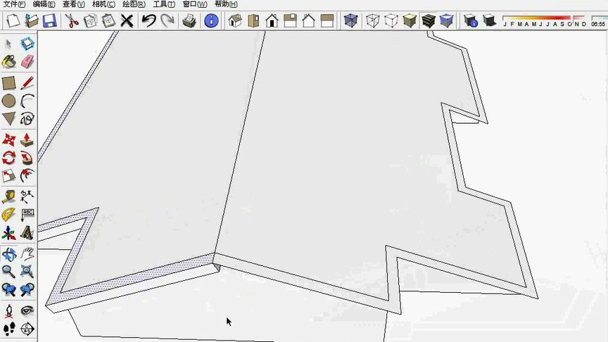 SU建模 7.4.2设置坡顶厚度