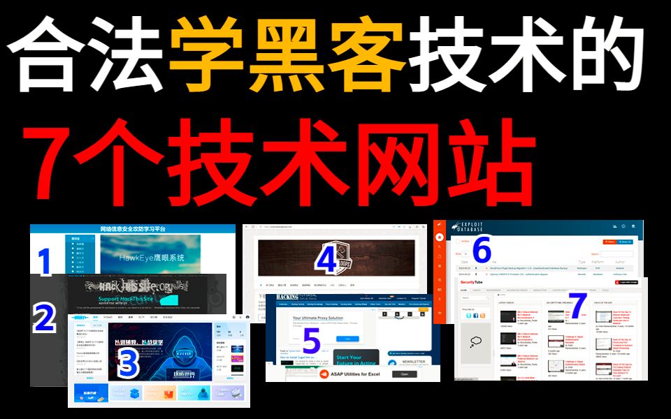 ...免费学黑客技术的网站!满足你的童年技术入狱梦!附赠网站和使用教程