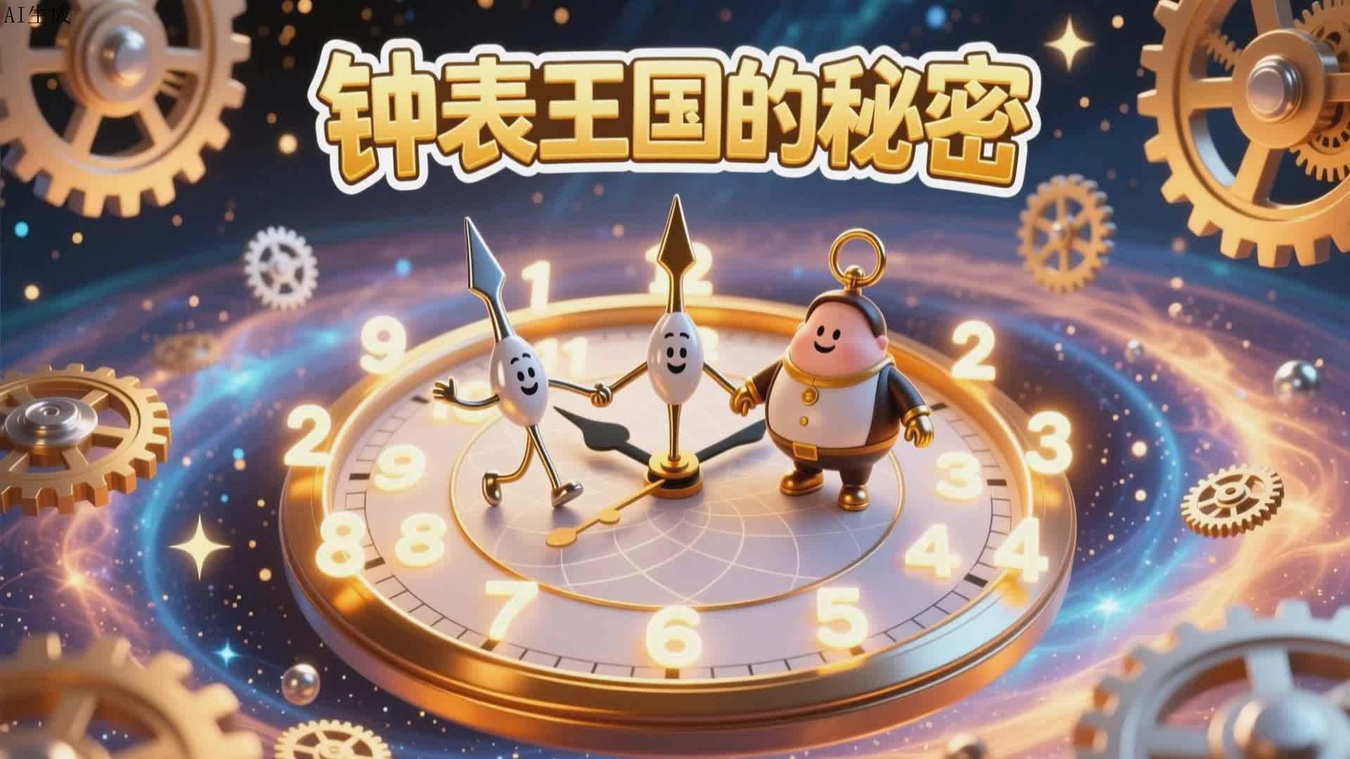 时钟秒针运动探秘,分针变化解析,时针奥秘揭秘