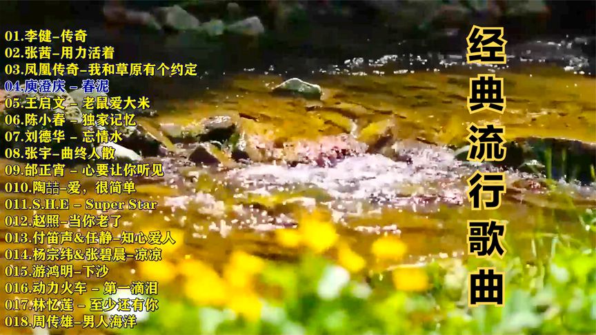 怀旧经典歌曲《传奇》《用力活着》《独家记忆》《至少还有你》