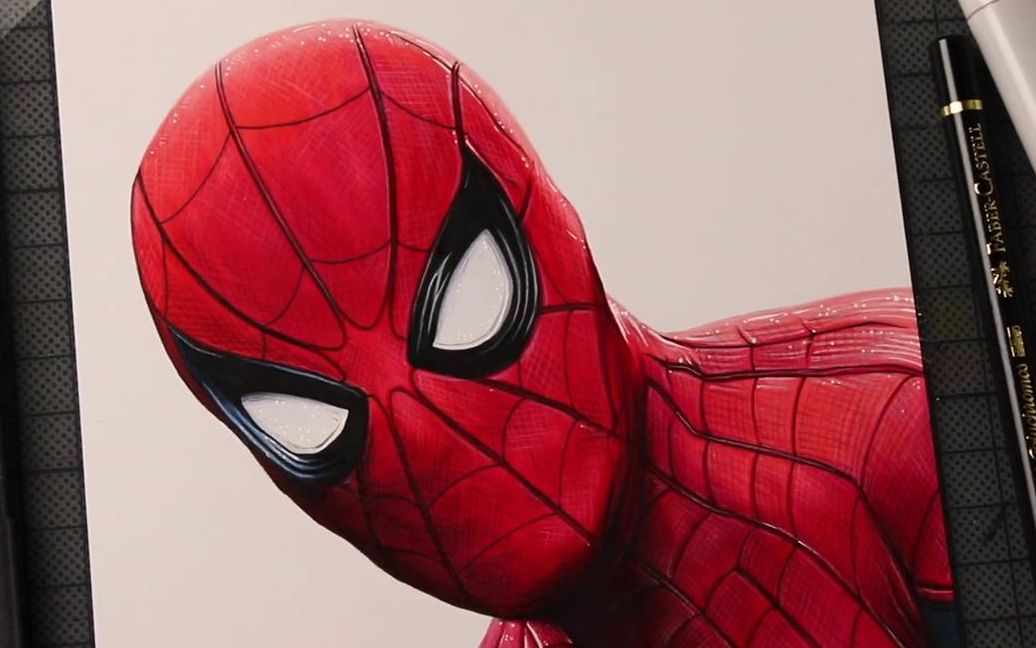 【水彩画】教你如何画蜘蛛侠