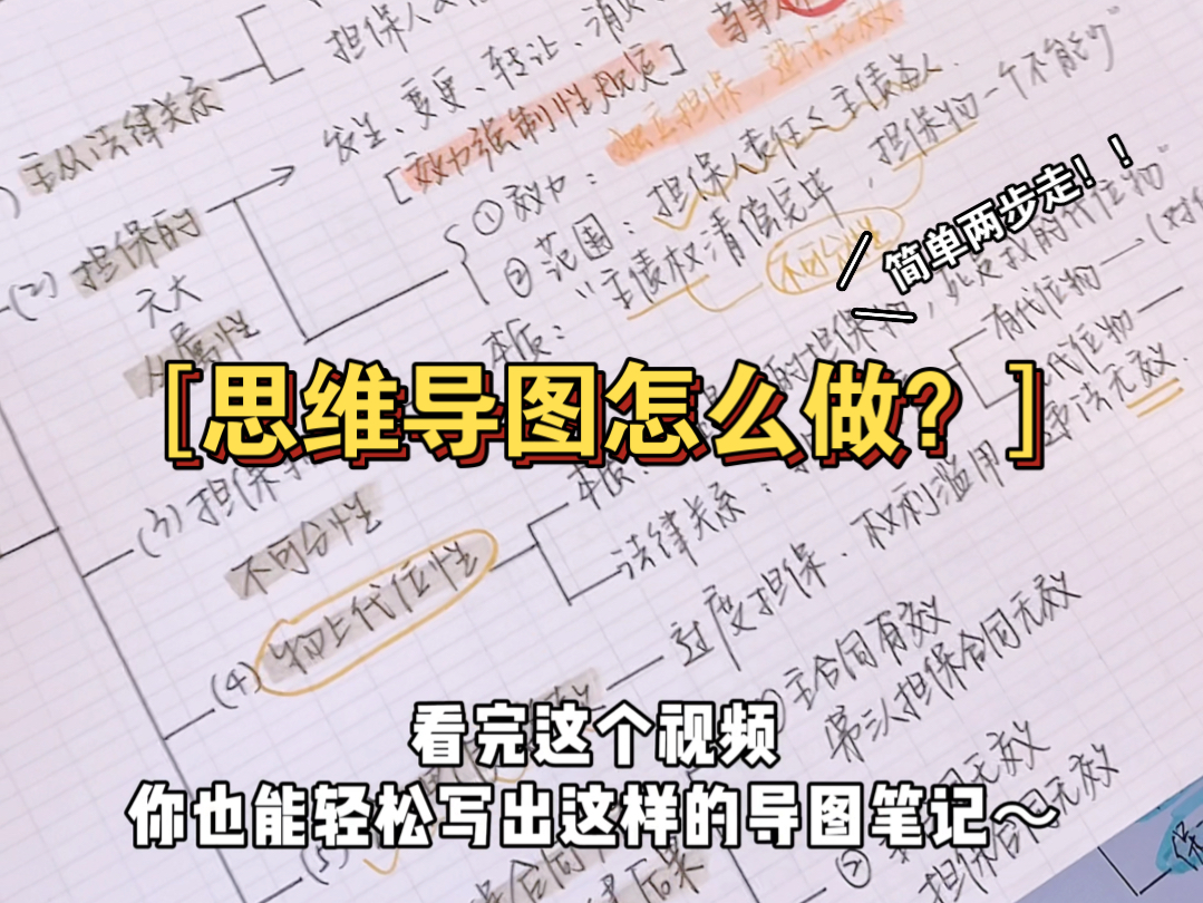 如何高效制作思维导图?|保姆级教程|被问很多的导图写法|自创“目标法...