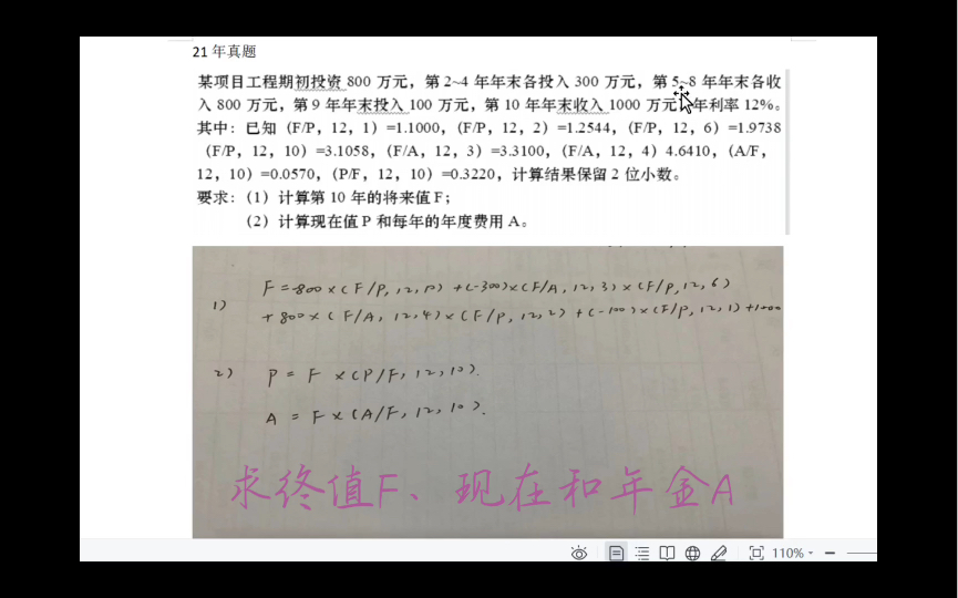 论证与评估之求终值、现值与年金