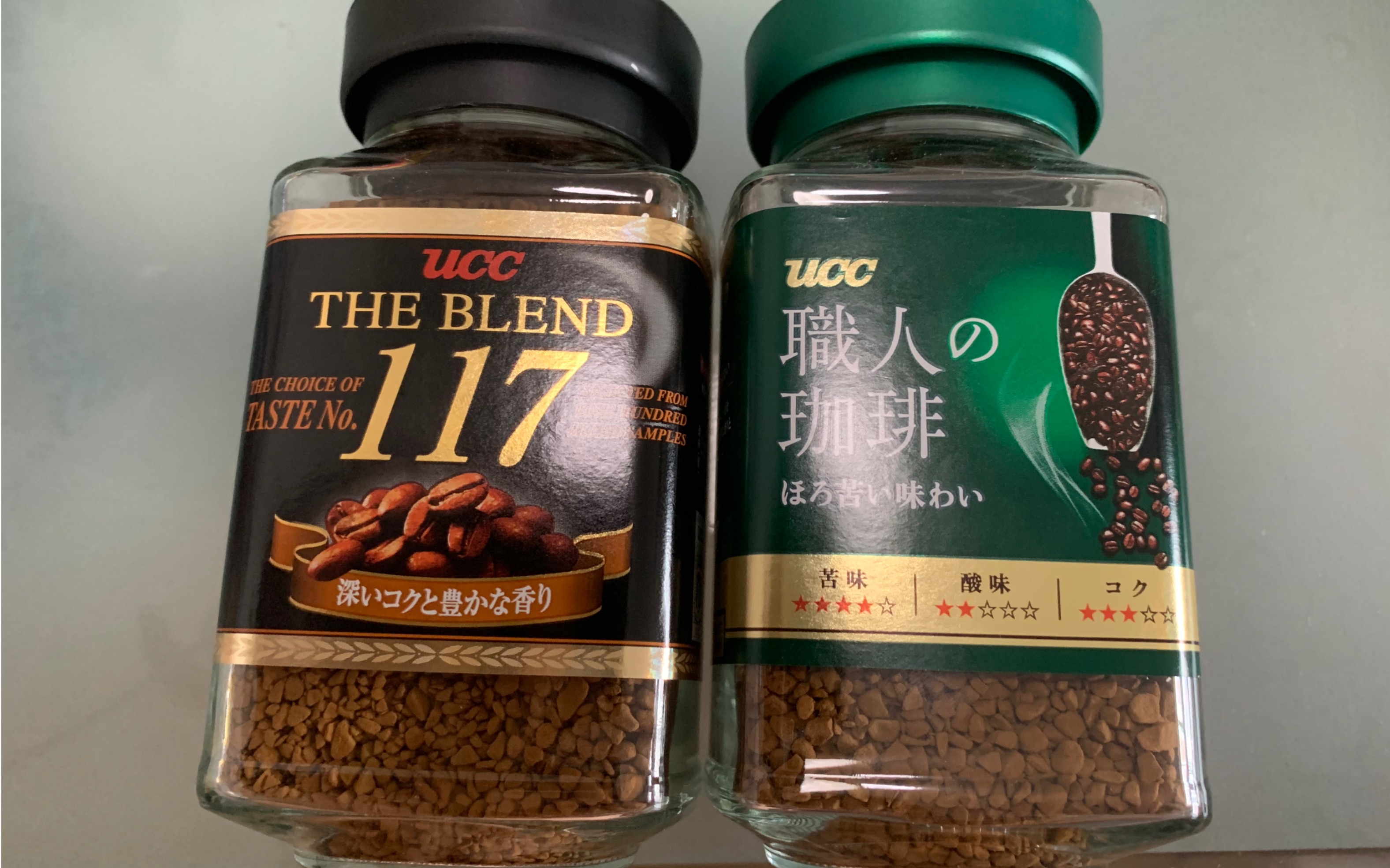 两款日本ucc速溶苦咖啡,绿色职人和117开瓶测评,到底哪个更苦?哪个...