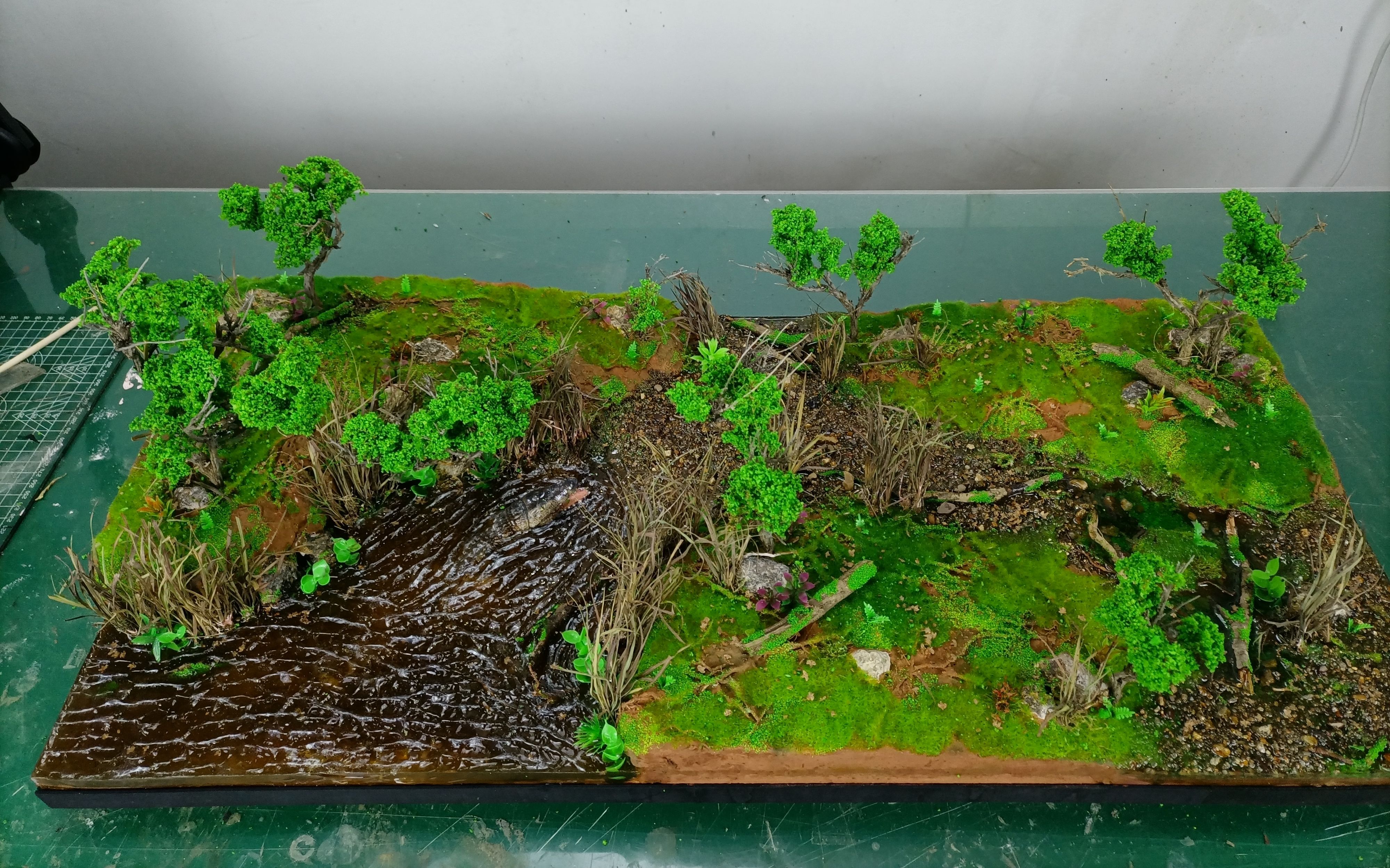 仿真动物自然模型场景 个人手工制作作品分享 希望大家能够喜欢