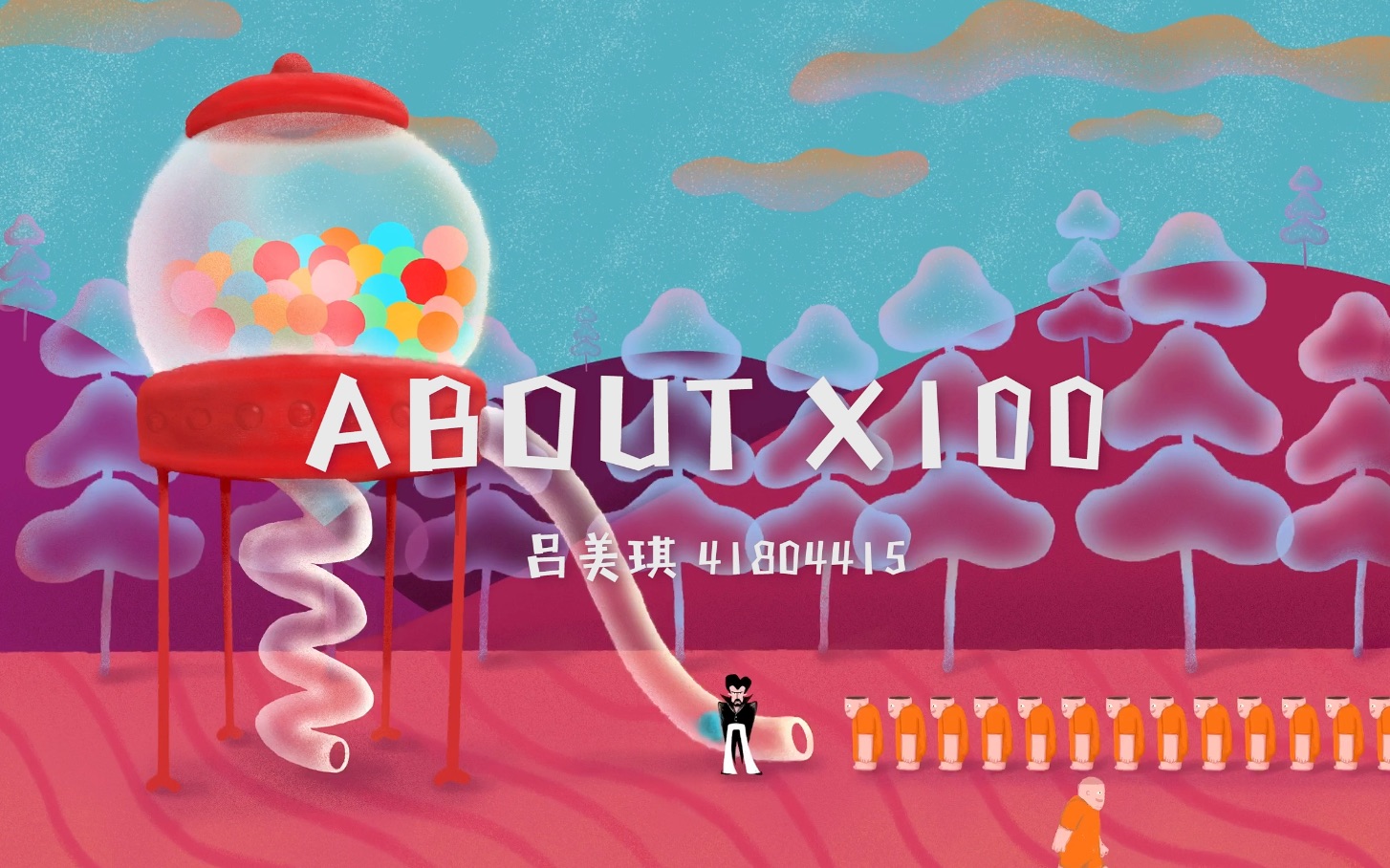 【原创动画】讽刺动画短片《ABOUT X100》|糖果机世界的食物链轮回